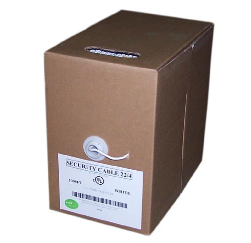 22AWG 4C Solid Cable CMR FT4- White – CableChum